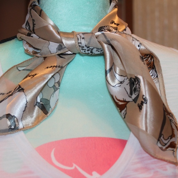 Unbranded | Accessories | Nwt New Lite Tan Striped Dog Scarf | Poshmark